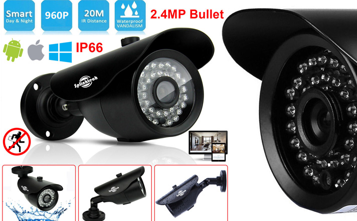 Sony 1080p Full HD 2.4MP CCTV Bullet Camera AHD Analog Outdoor Day ...